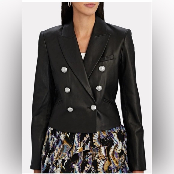 Veronica Beard | Jackets & Coats | Veronica Beard Nevis Cropped Lamb ...